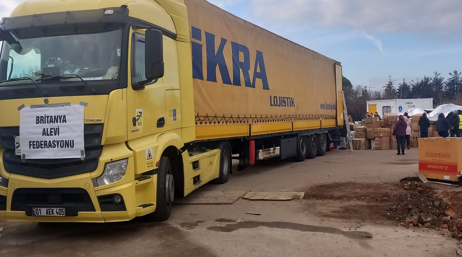 Lorries from Enfield deliver warm clothing and blankets to earthquake ...