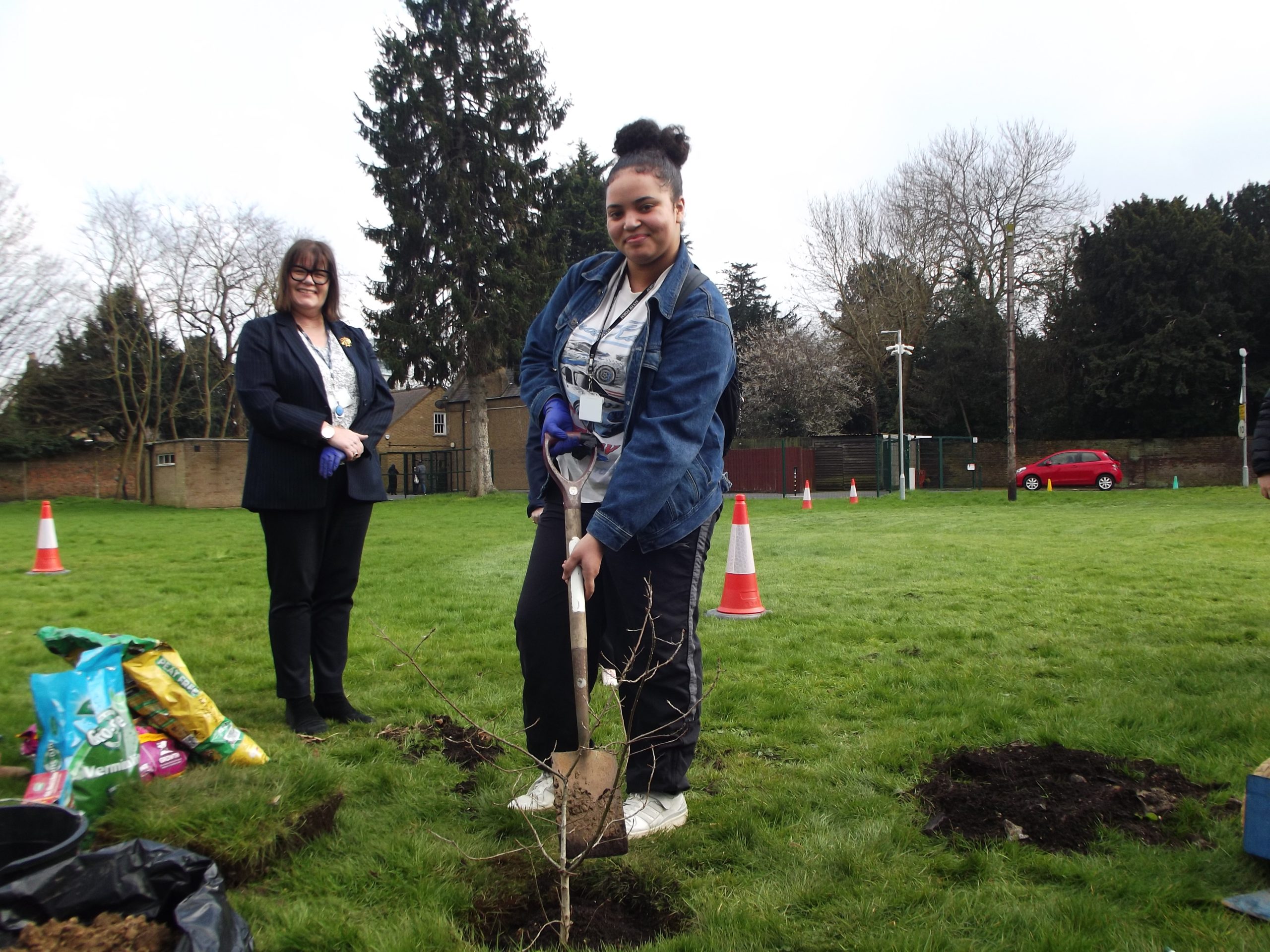 Student's tree planting project helps green school - Enfield Dispatch