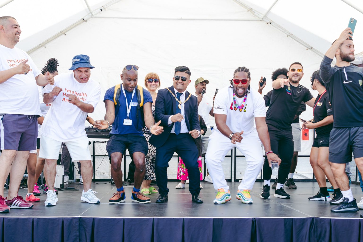 Mayor of Enfield gets his groove on at health awareness event - Enfield ...