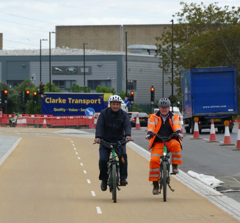 First cycle lane opens at Meridian Water development - Enfield Dispatch