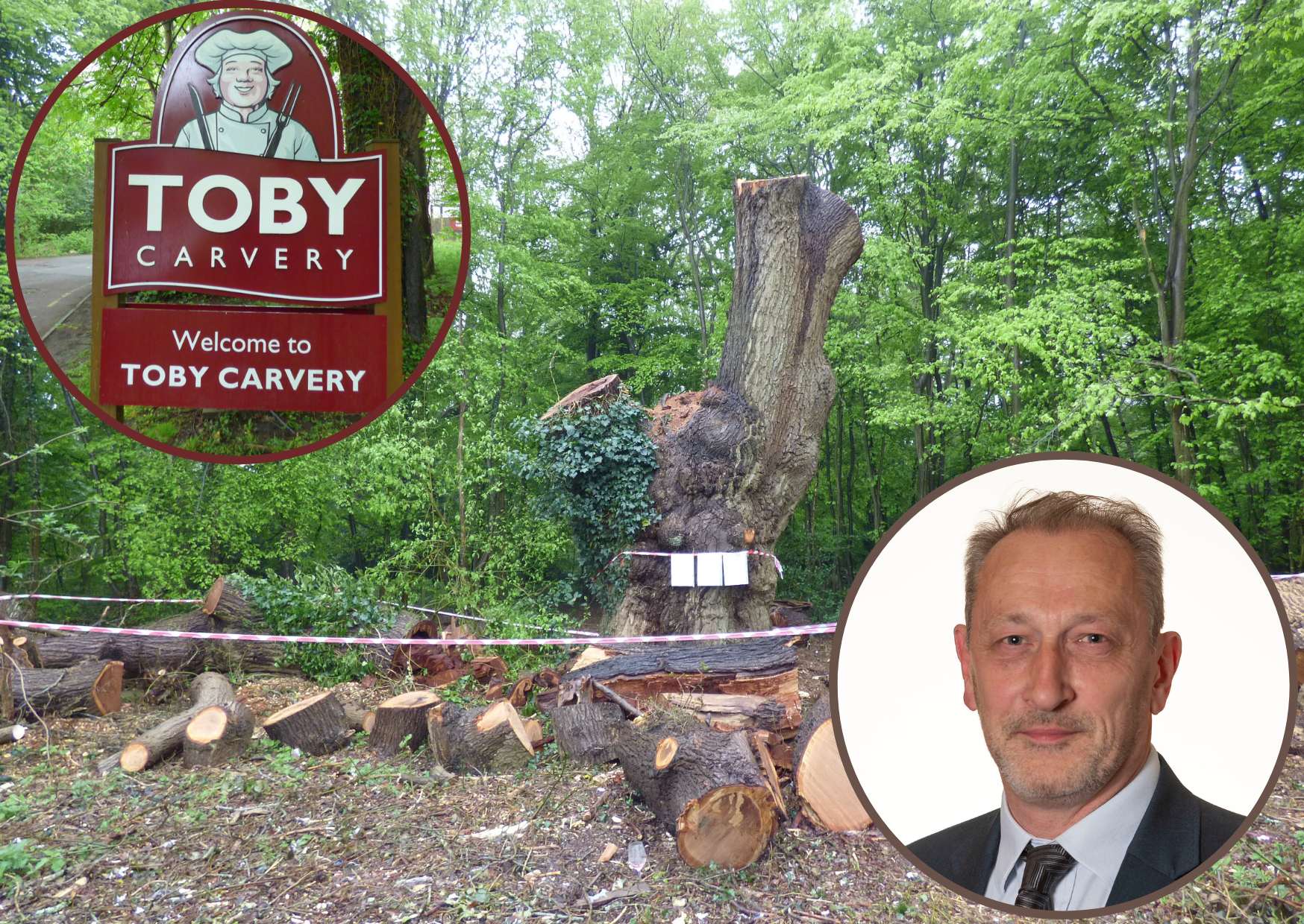 Toby Carvery facing eviction by Enfield Council over felled oak ...