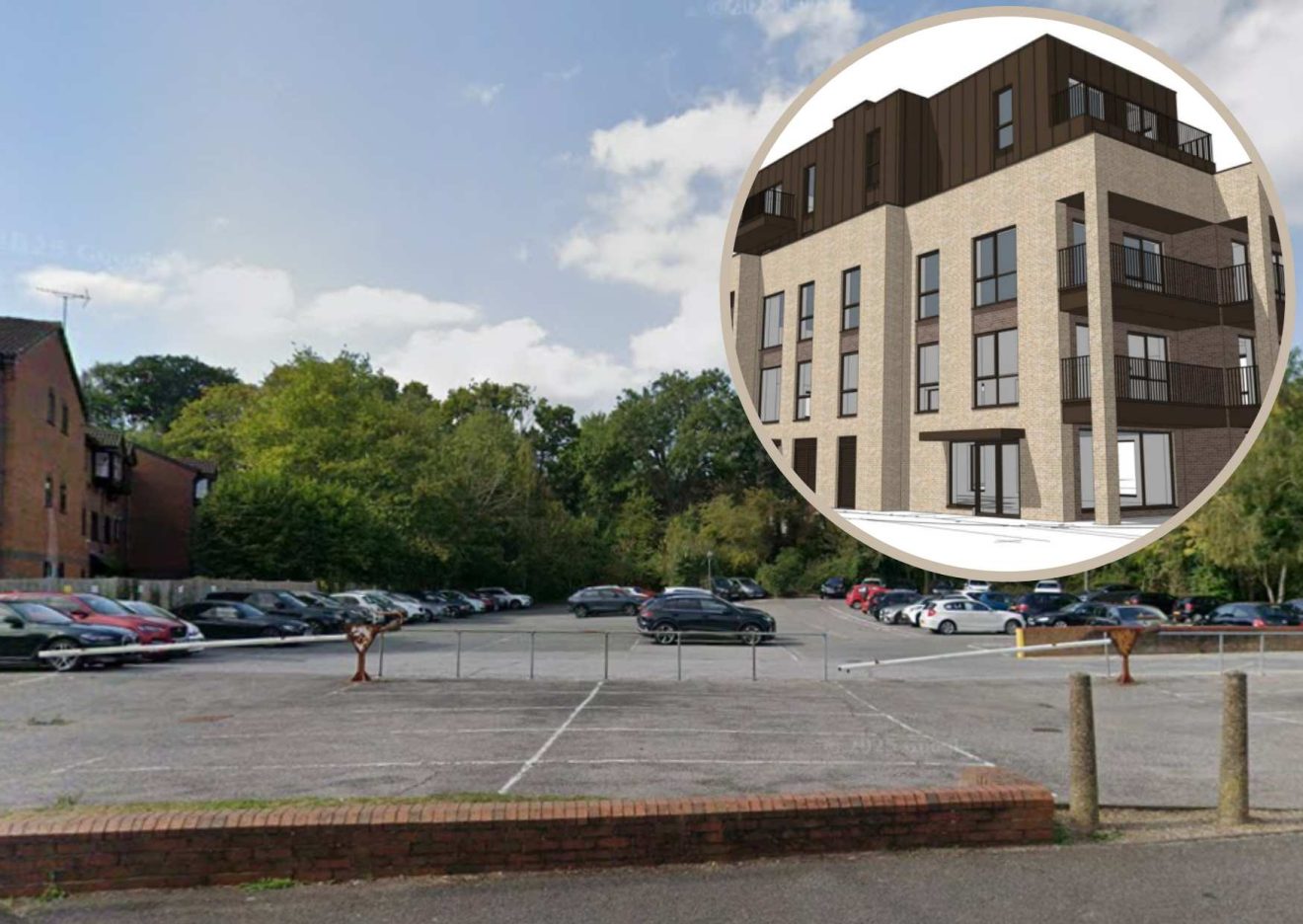 Permission granted for block of flats on disused Enfield car park ...